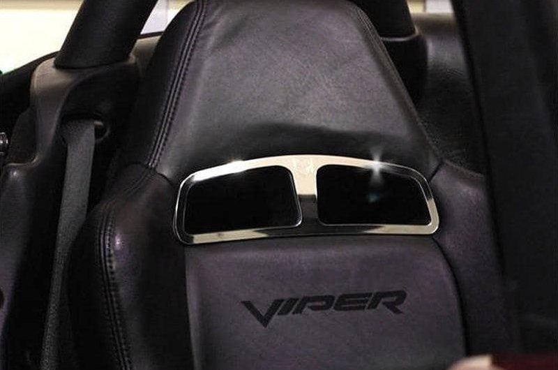 American Car Craft® 971011 - Polished Front Seat Trim Plates with Viper ...