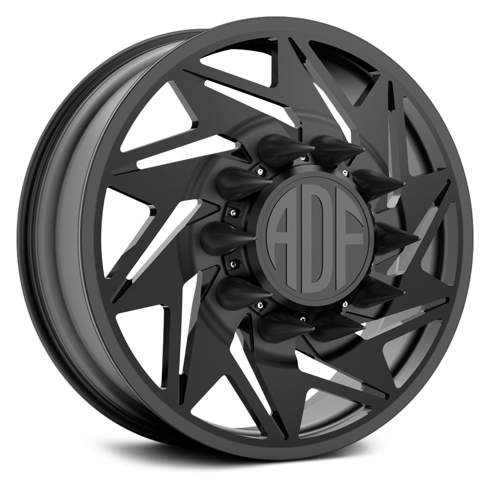 AMERICAN DESIGN FACTORY® FLEX DUALLY Wheels - Satin Black Rims