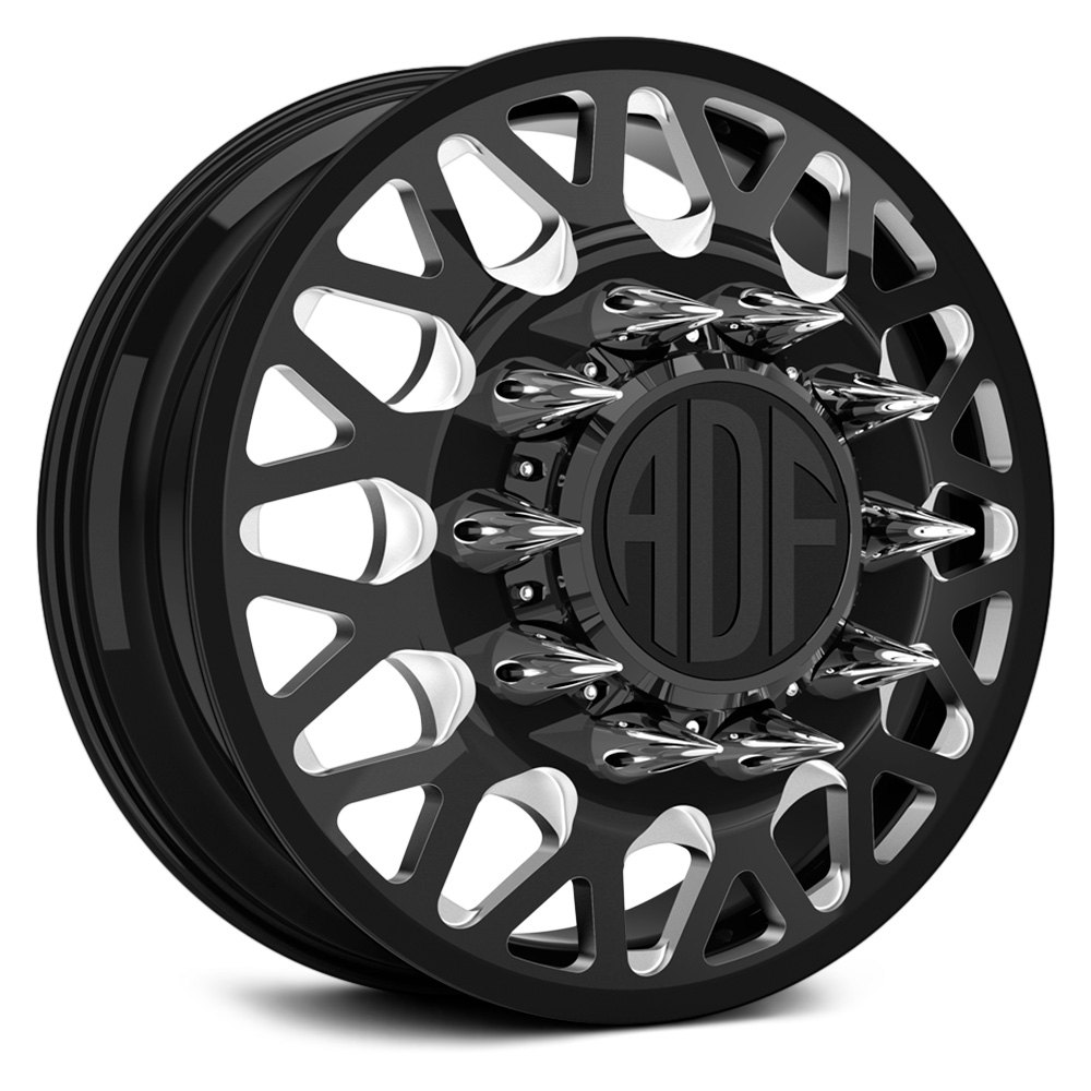 AMERICAN DESIGN FACTORY® HOT SHOT DUALLY Wheels - Gloss Black with ...