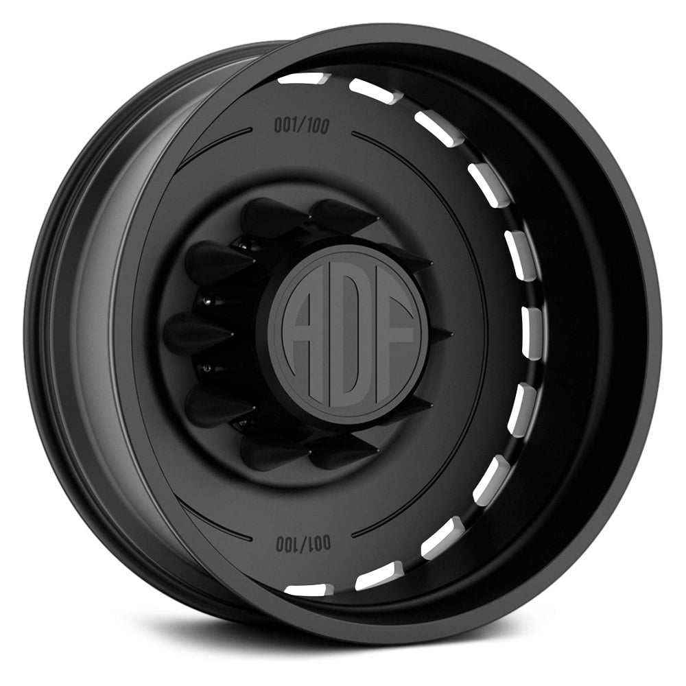 AMERICAN DESIGN FACTORY® LTD BIG RIG DUALLY Wheels - Satin Black Rims