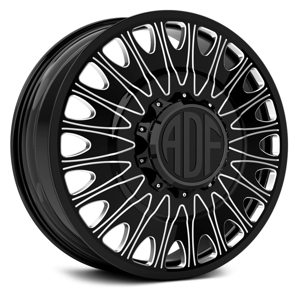 AMERICAN DESIGN FACTORY® ROULETTE DUALLY Wheels - Gloss Black with ...