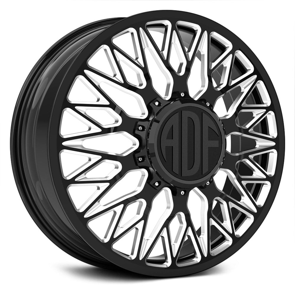 AMERICAN DESIGN FACTORY® TECHNO MESH DUALLY Wheels - Gloss Black with ...