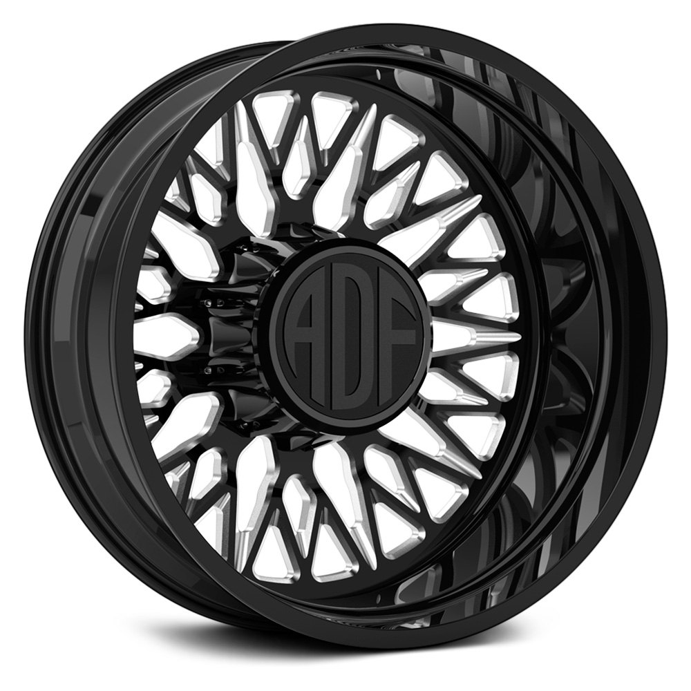 AMERICAN DESIGN FACTORY® TECHNO MESH DUALLY Wheels - Gloss Black with ...