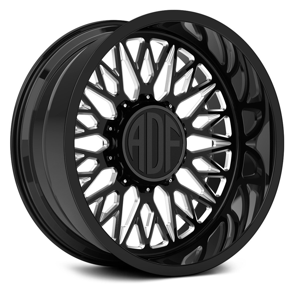 AMERICAN DESIGN FACTORY® TECHNO MESH Wheels - Gloss Black with Machined ...