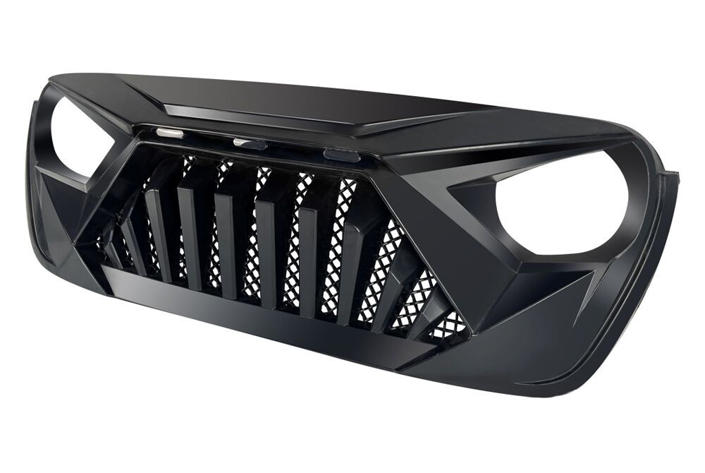 American Modified® AMJPCA00115 - 1-Pc Goliath Style Matte Black Main Grille