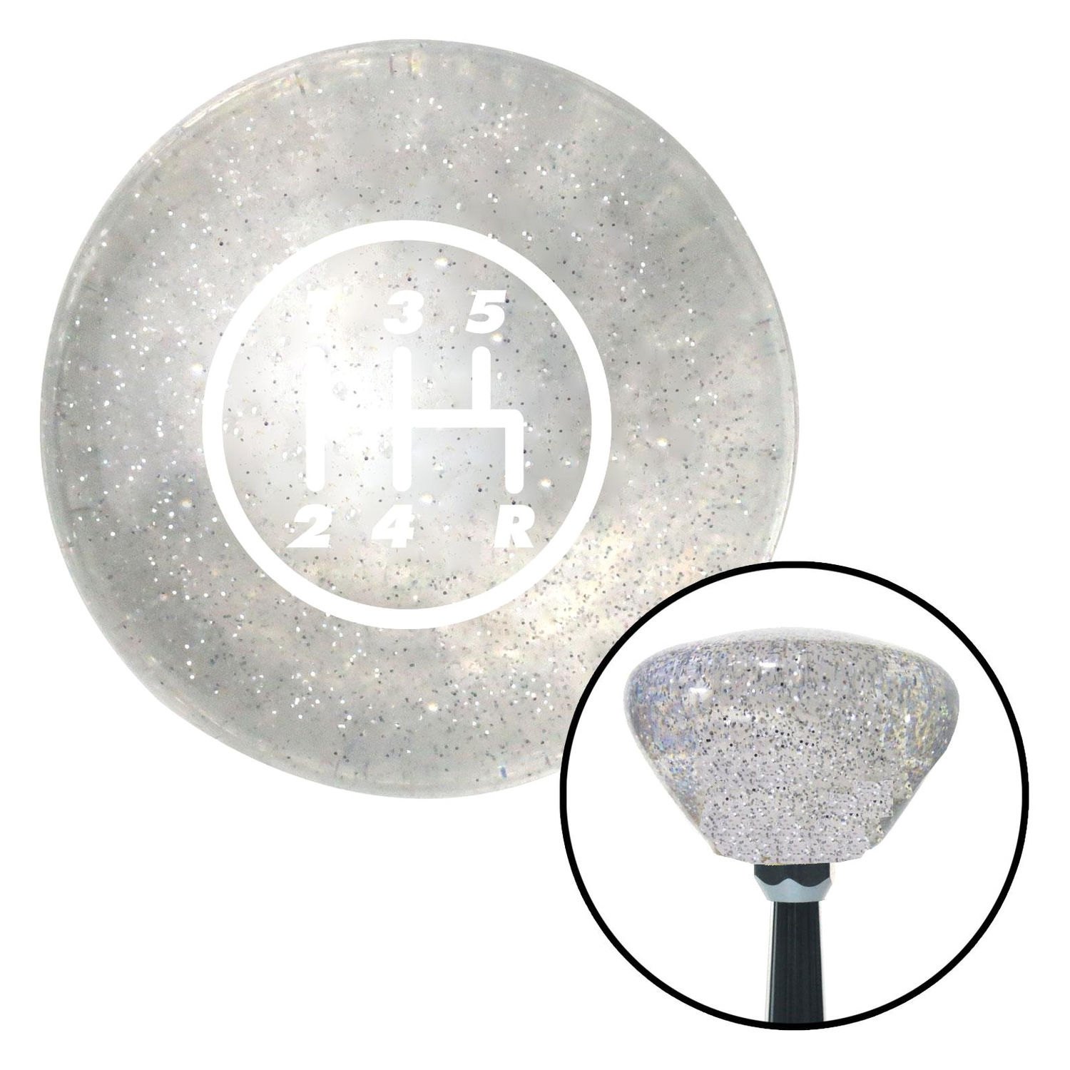 American Shifter® ASCSNX139393 - Retro Series Clear with Metal Flakes ...