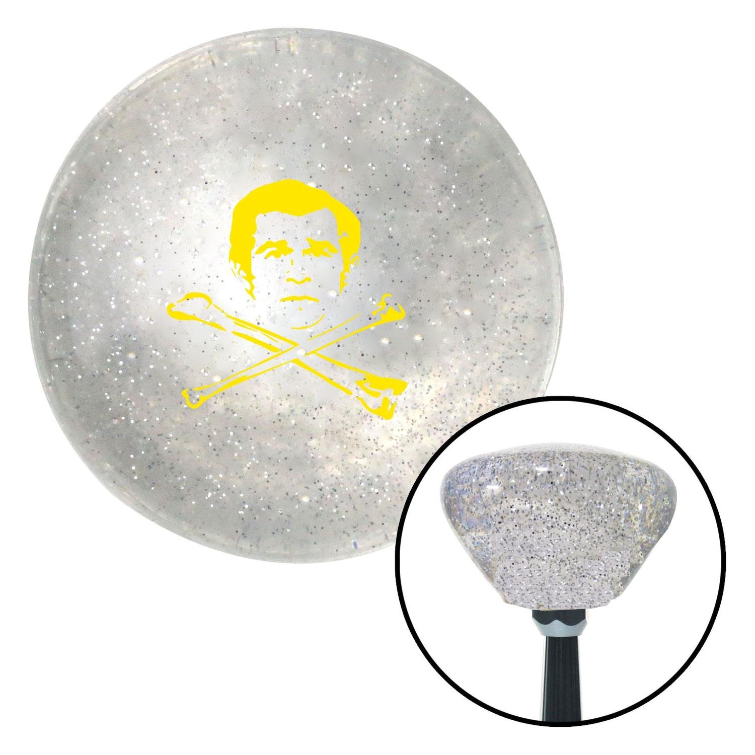 American Shifter® ASCSNX148614 - Retro Series Clear with Metal Flakes ...