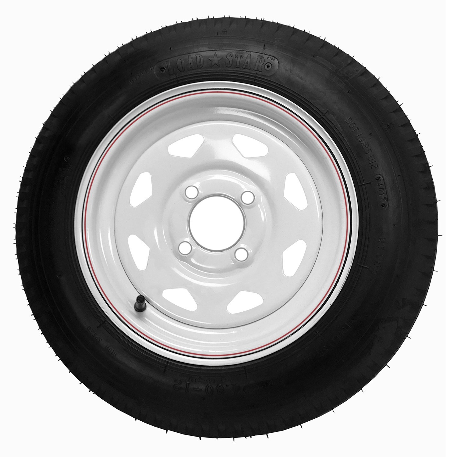 Americana® 30540 - Spoke White 12x4 Wheels and Tires Package