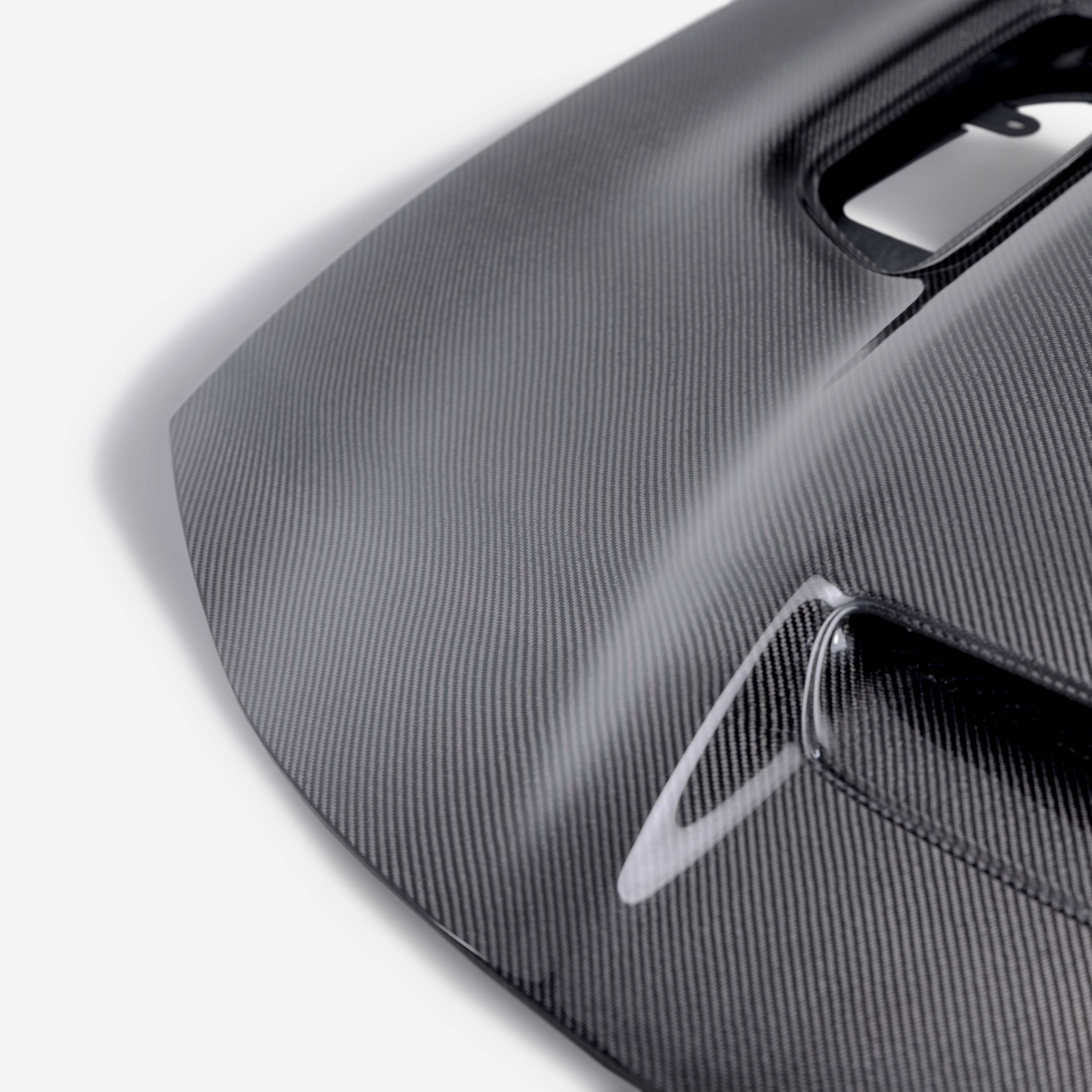 Anderson Composites® AC-HD22DGCR-JB - Type-JB Gloss Carbon Fiber Hood