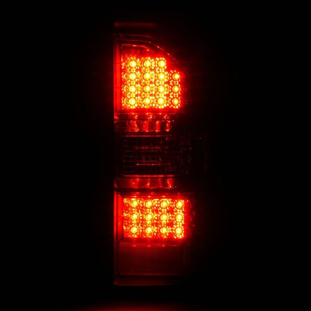 Anzo® 311399 - Driver and Passenger Side Chrome/Red LED Tail Lights