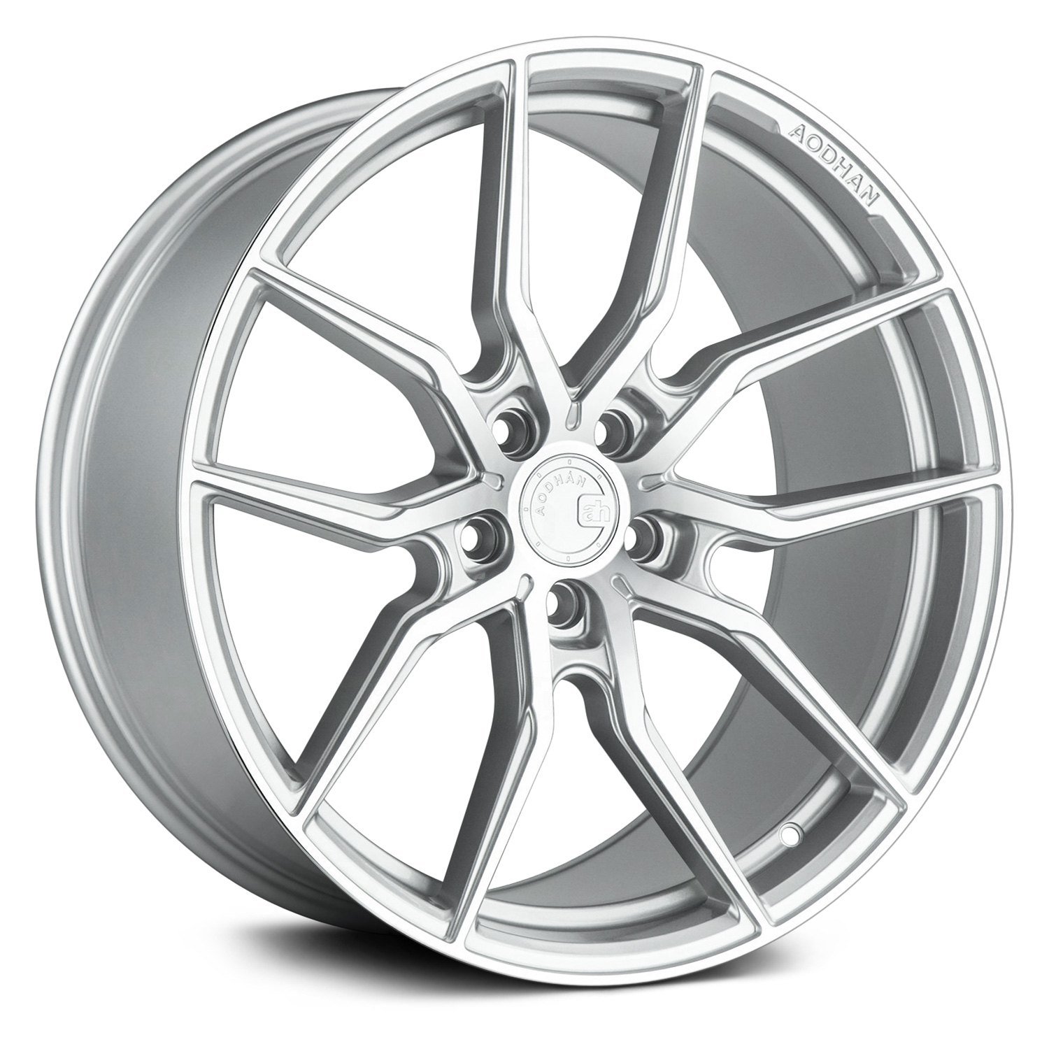 AODHAN® AFF01 Wheels - Gloss Silver with Machined Face Rims