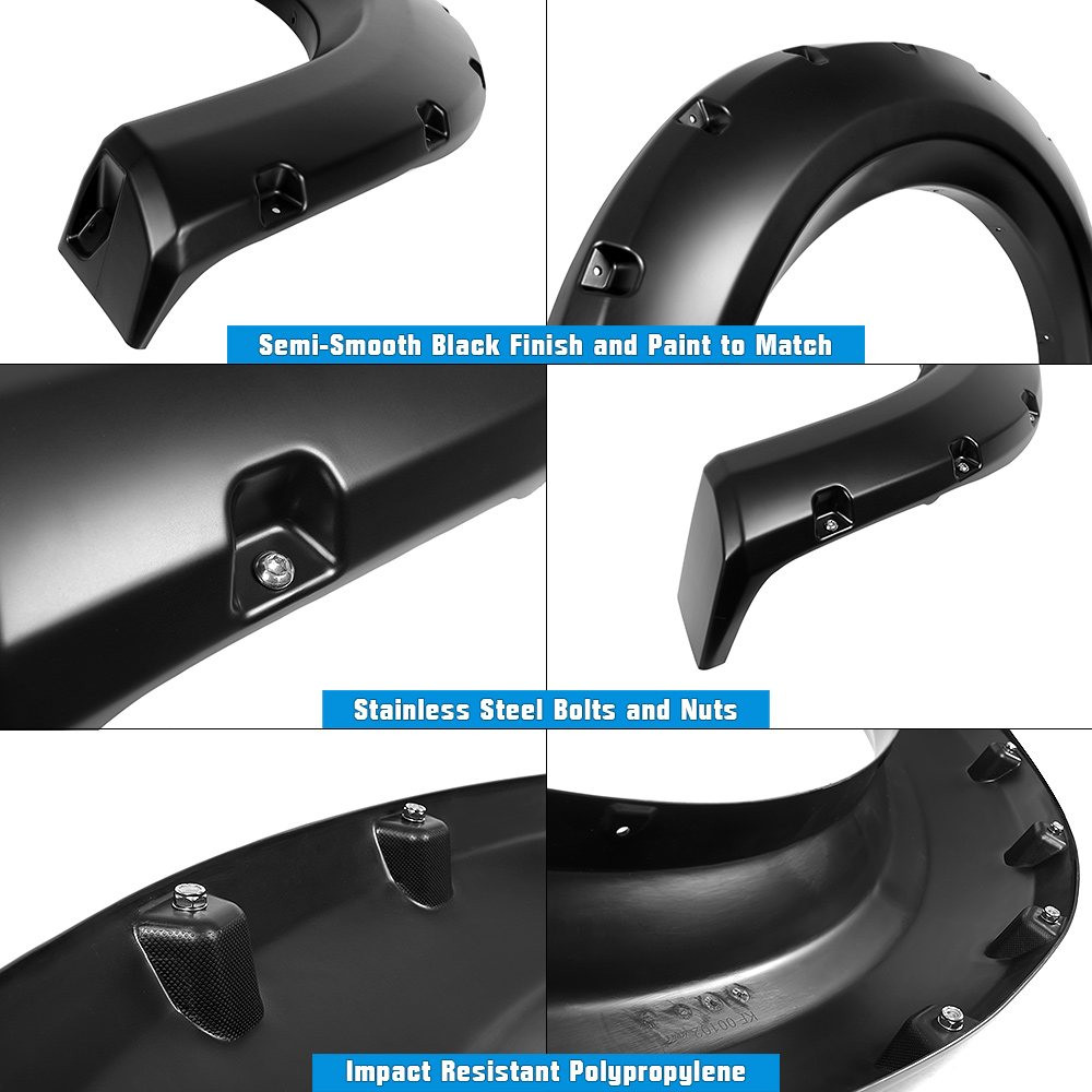 APG® FF06BJA5SK - Dimple Style Front and Rear Fender Flares