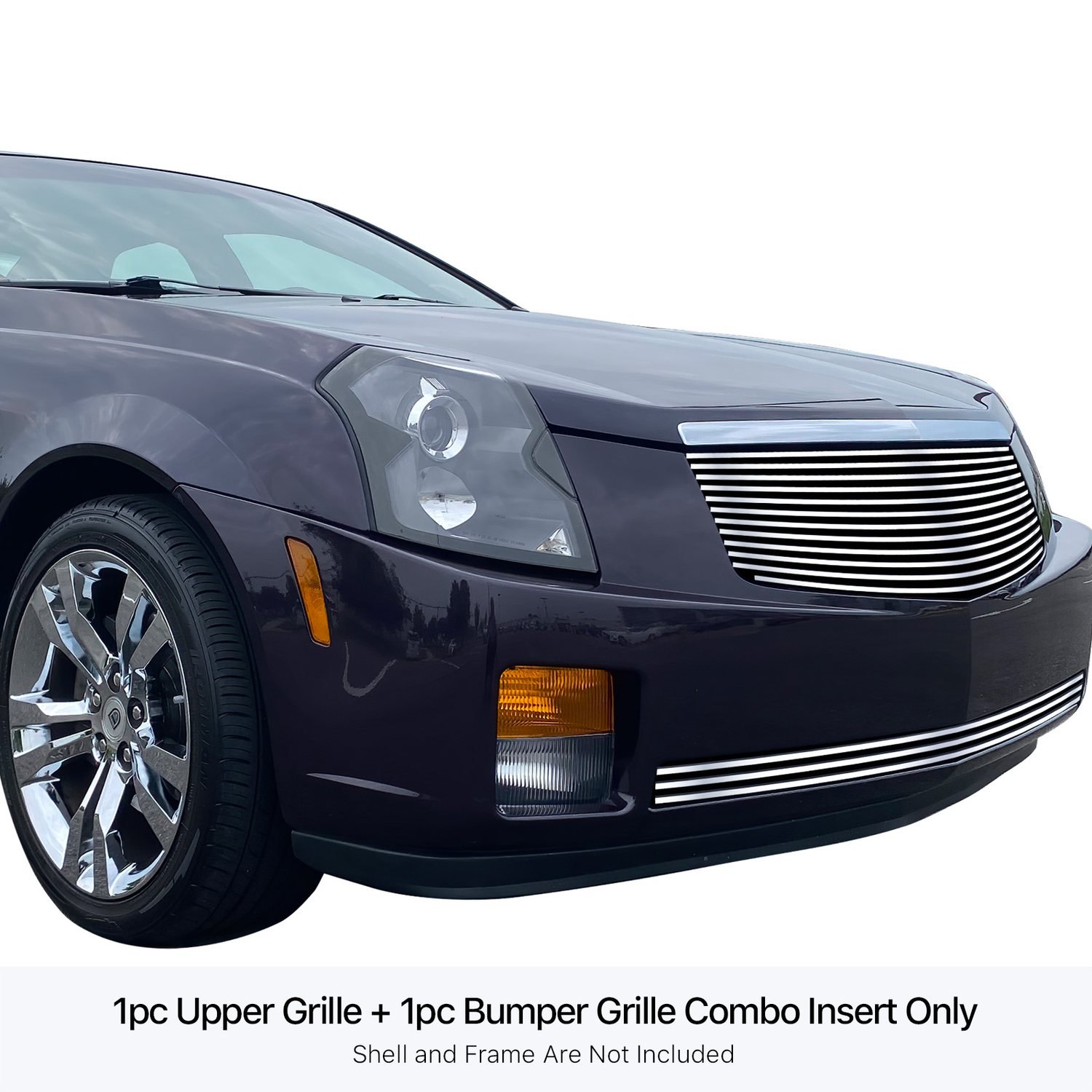 APG® GR01HGI22C - Silver Hairline Horizontal Billet Main and Bumper Grille