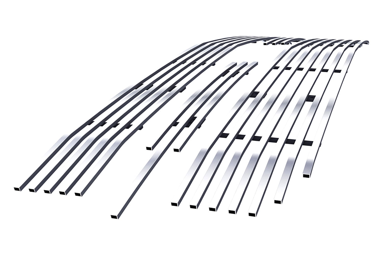 APG® GR03FEF55S - 4-Pc Polished 8x6 mm Horizontal Billet Main Grille