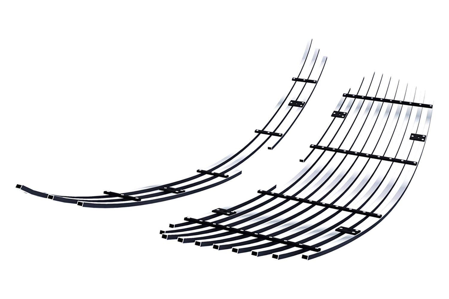 APG® GR03FFC40S - 2-Pc Polished 8x6 mm Horizontal Billet Main Grille