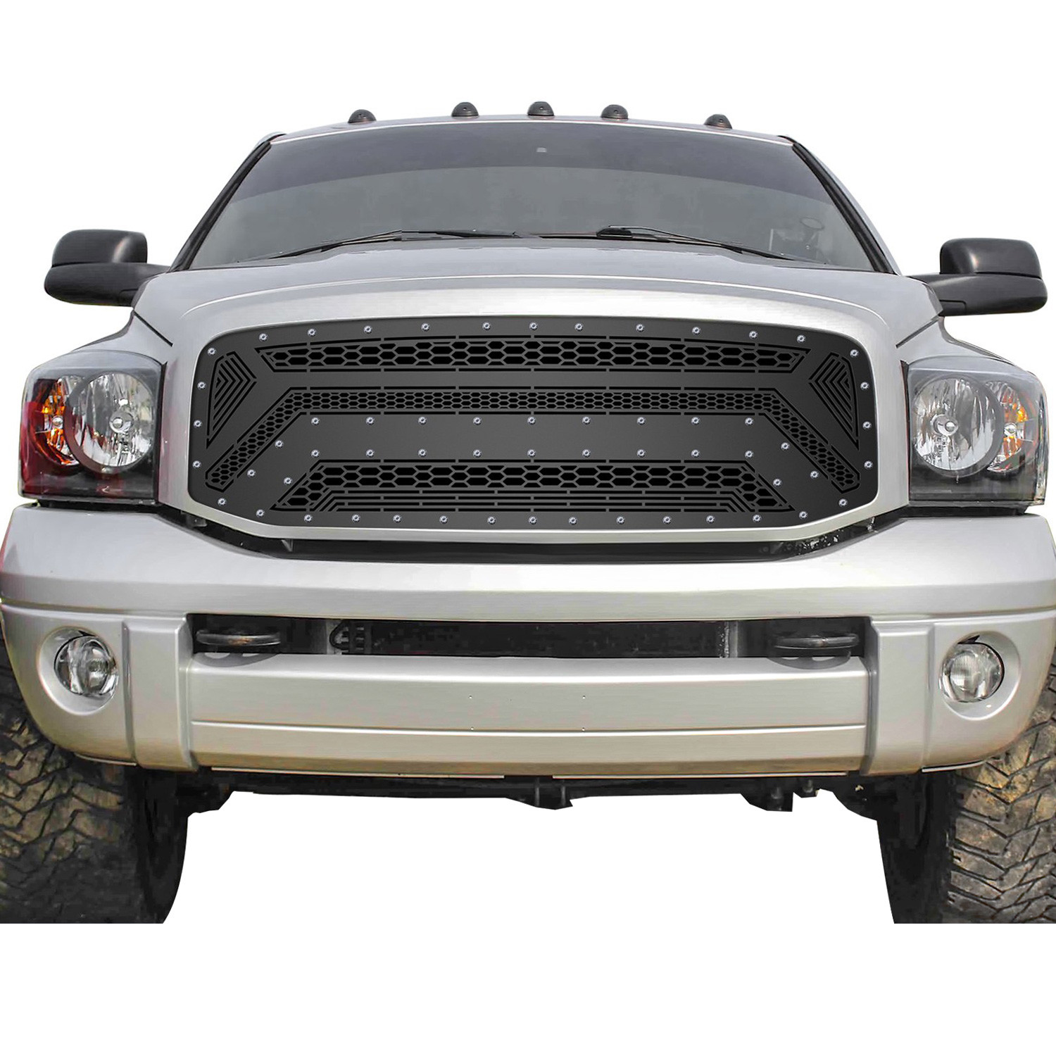 APG® GR04DEC18N - 1-Pc Black Laser Cut Sheet Main Sheet Grille