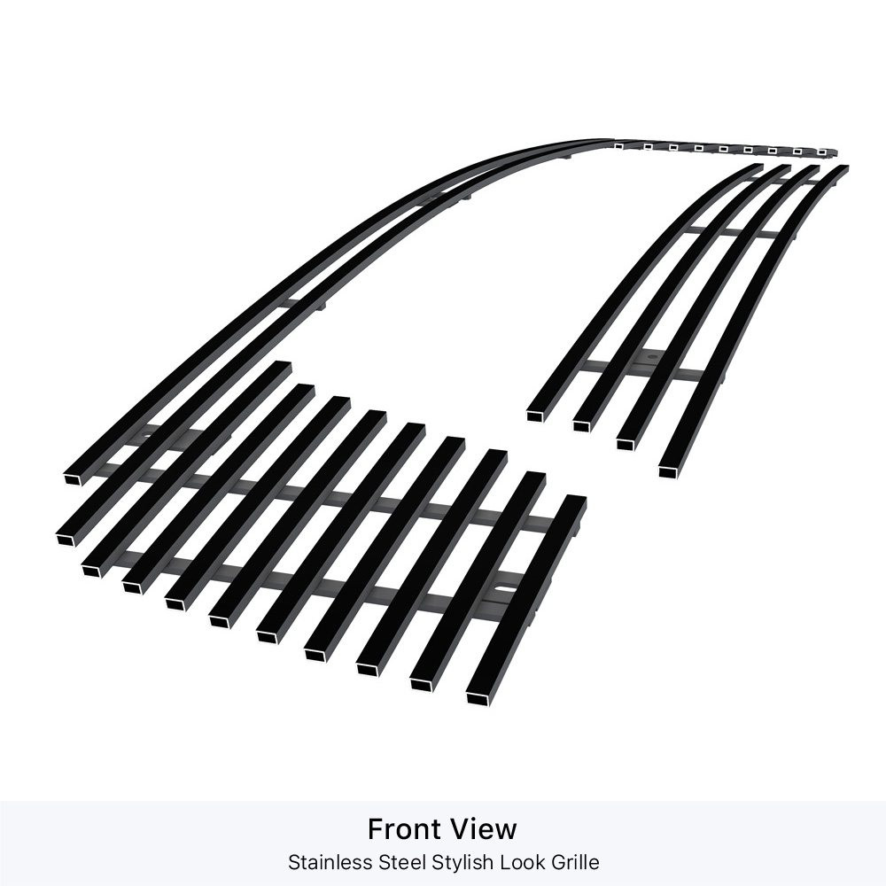 APG® GR04FEB55J - 2-Pc Black 8x6 mm Horizontal Billet Main Grille
