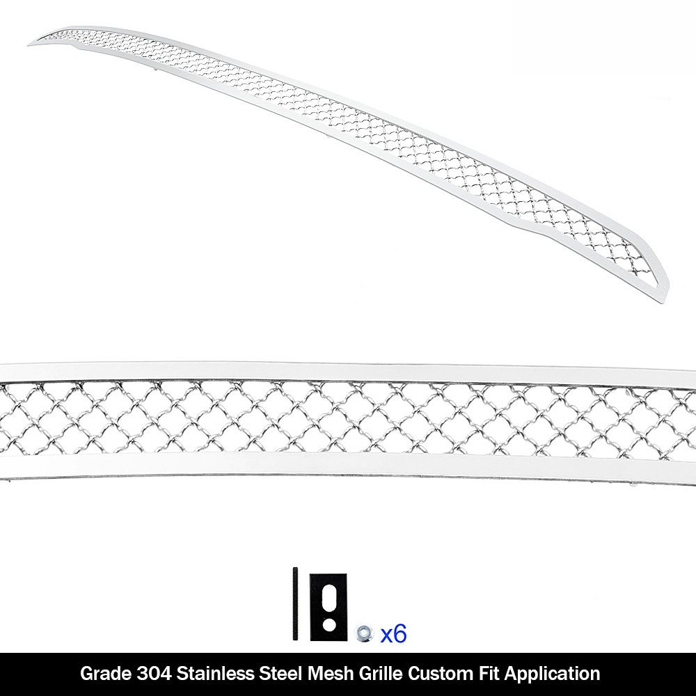 APG® GR04GEB04S - 1-Pc Polished 2.5 mm Wire Mesh Bumper Grille