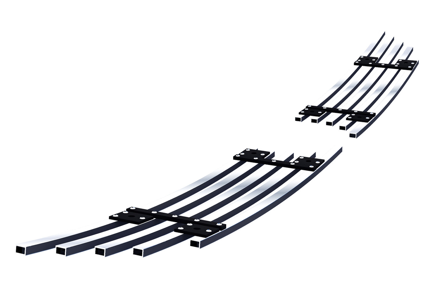 APG® GR20FEE76S - 2-Pc Polished 8x6 mm Horizontal Billet Main Grille