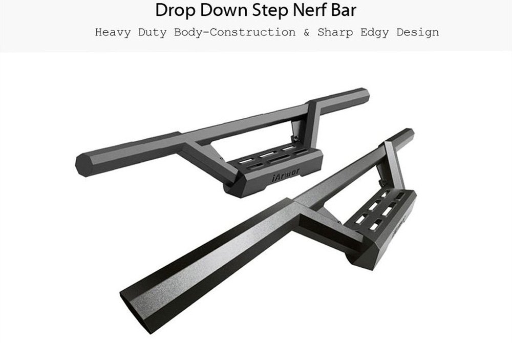 APG® IA10WJH4B - M3 Series Drop Down Black Octagon Nerf Bars