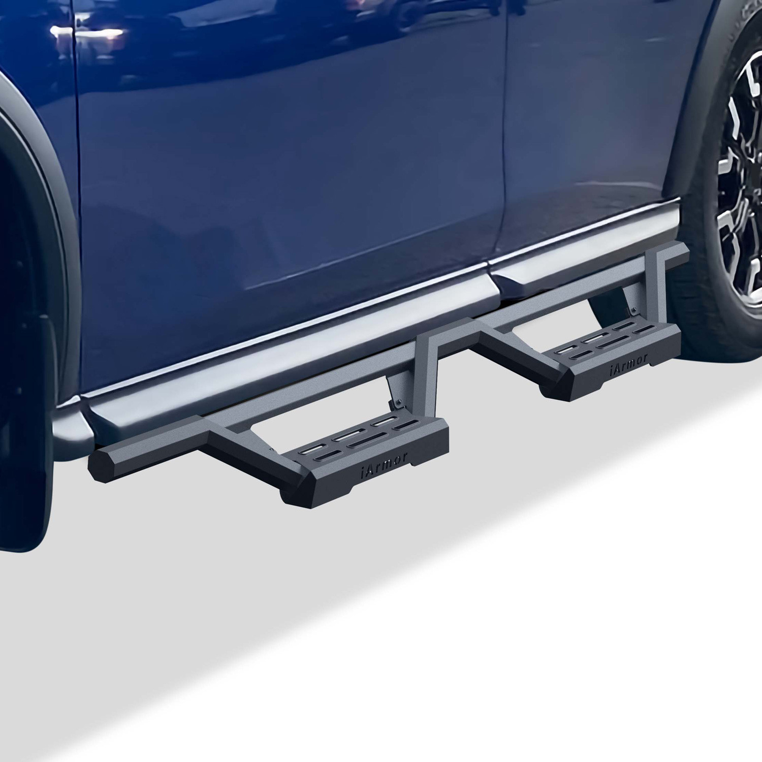 APG® IA14WIG2B - M3 Series Drop Down Cab Length Black Octagon Nerf Bars