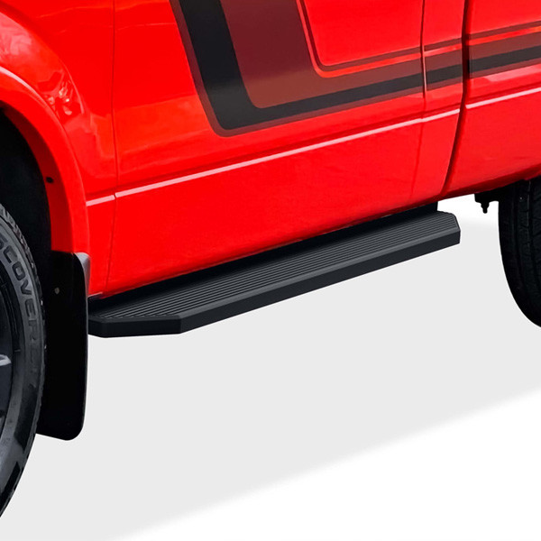 APG® IB06RBA2H - 6" H Series Cab Length Black Running Boards