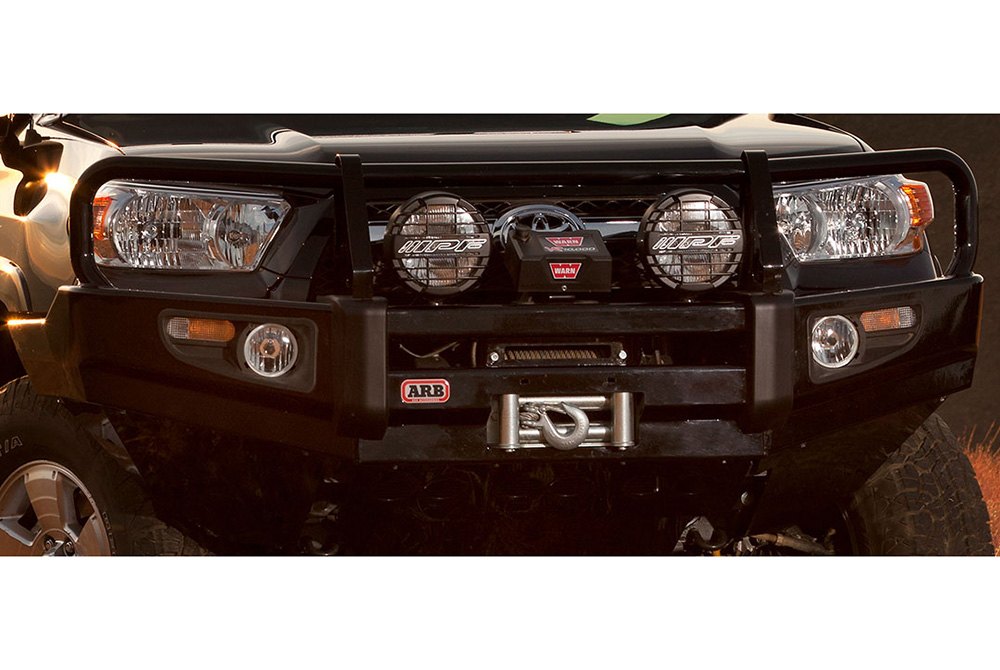 ARB® 3421540 - Deluxe Full Width Black Powder Coated Front Winch HD ...