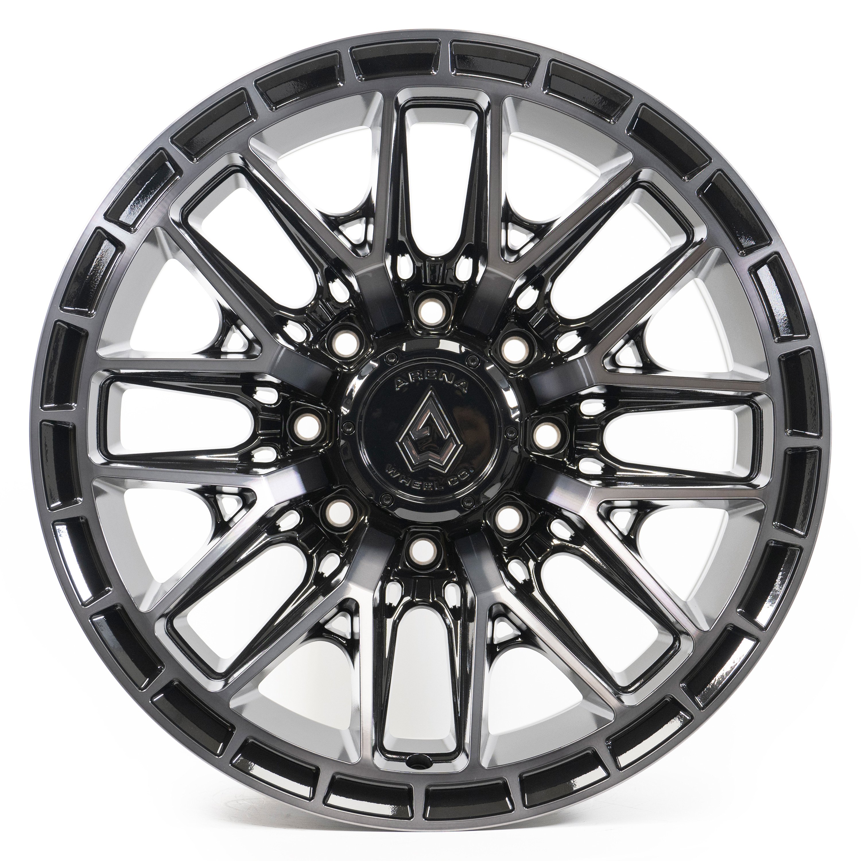ARENA WHEEL CO® BATTLE Wheels - Gloss Black with Machined DDT Face and ...