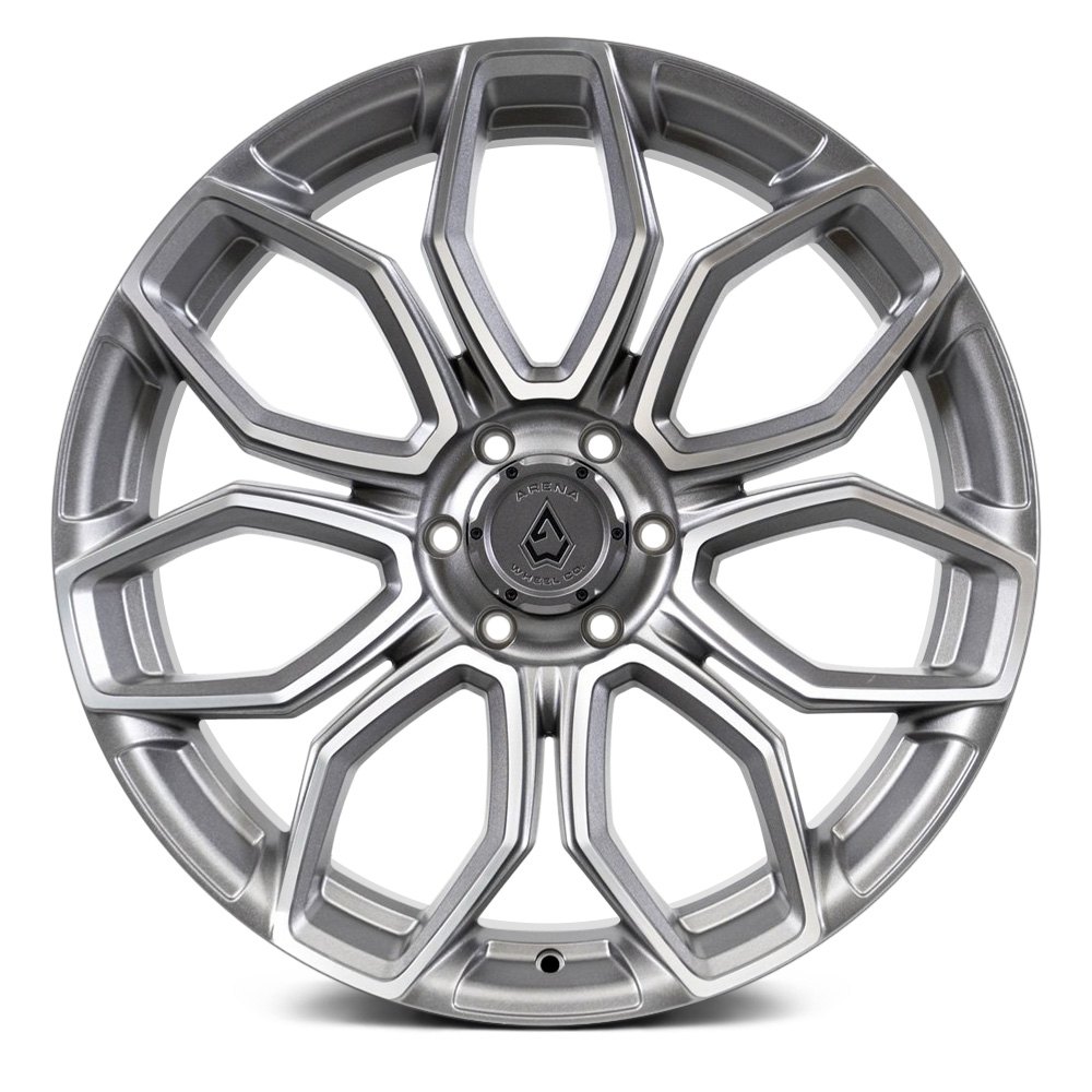 ARENA WHEEL CO® COBRA Wheels - Gunmetal with Machined Face and Clear ...