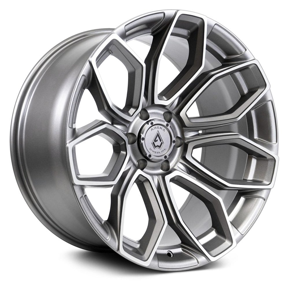 ARENA WHEEL CO® COBRA Wheels - Gunmetal with Machined Face and Clear ...