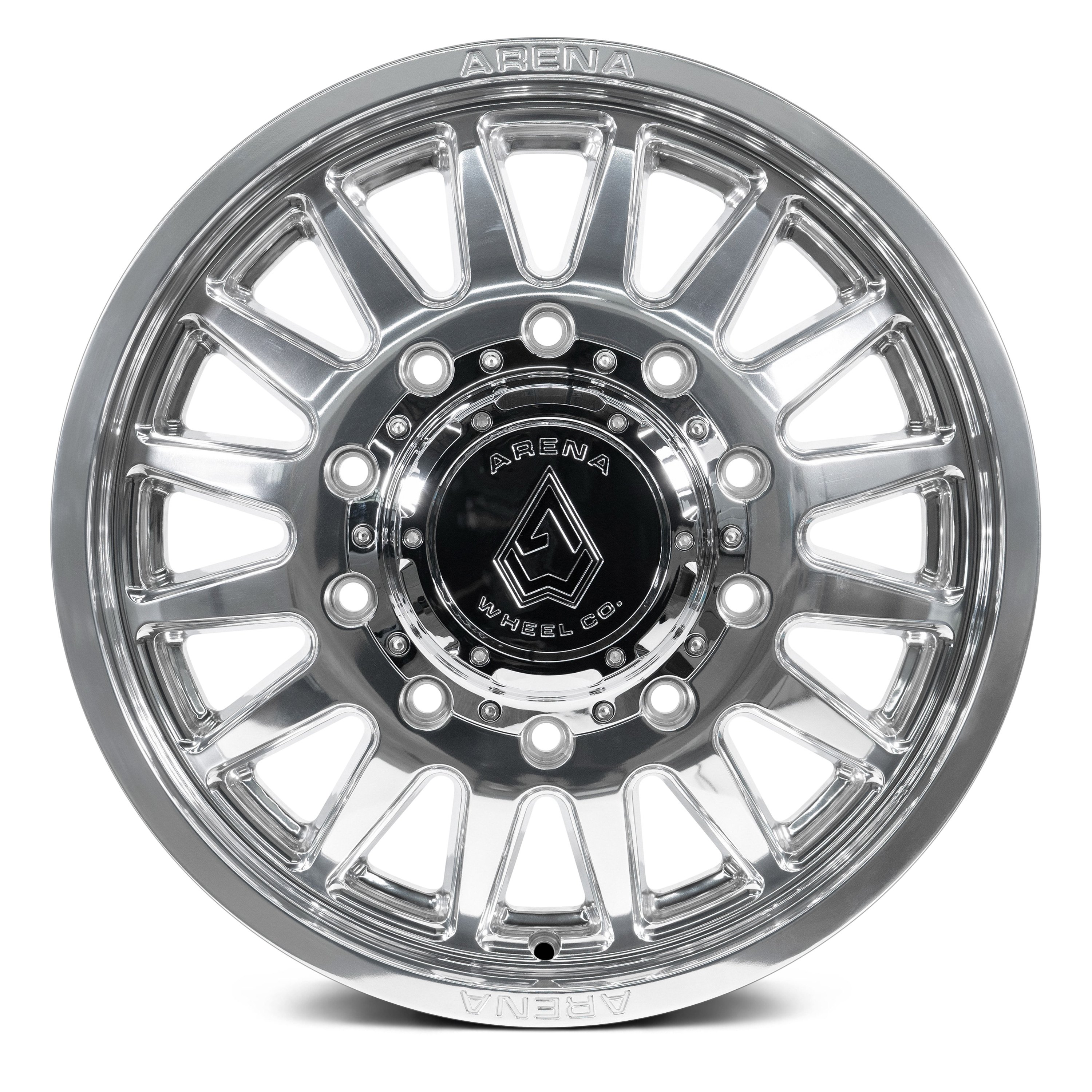 ARENA WHEEL CO® DUALLY RIVAL Wheels - Polished with Milled Accents Rims