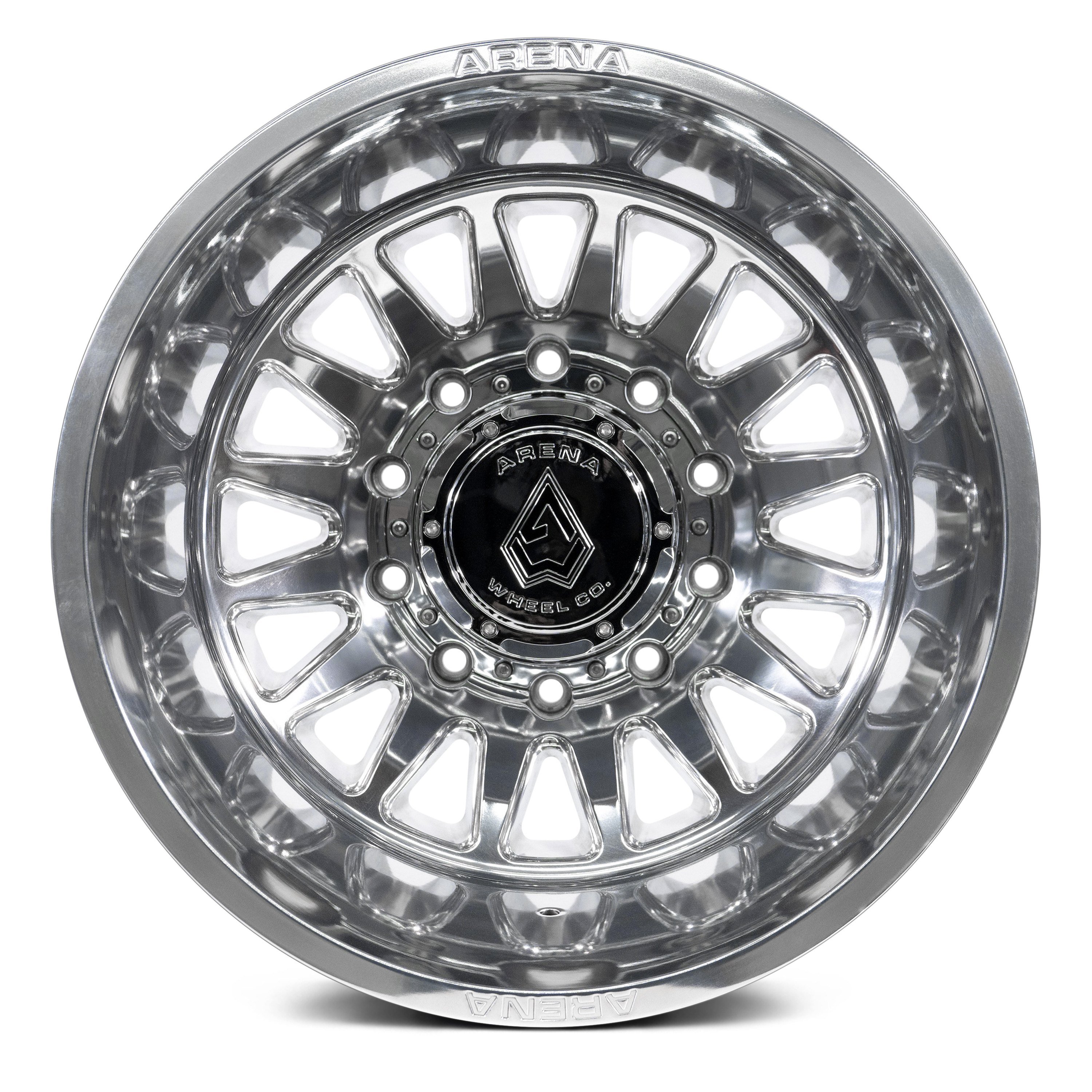ARENA WHEEL CO® DUALLY RIVAL Wheels - Polished with Milled Accents Rims