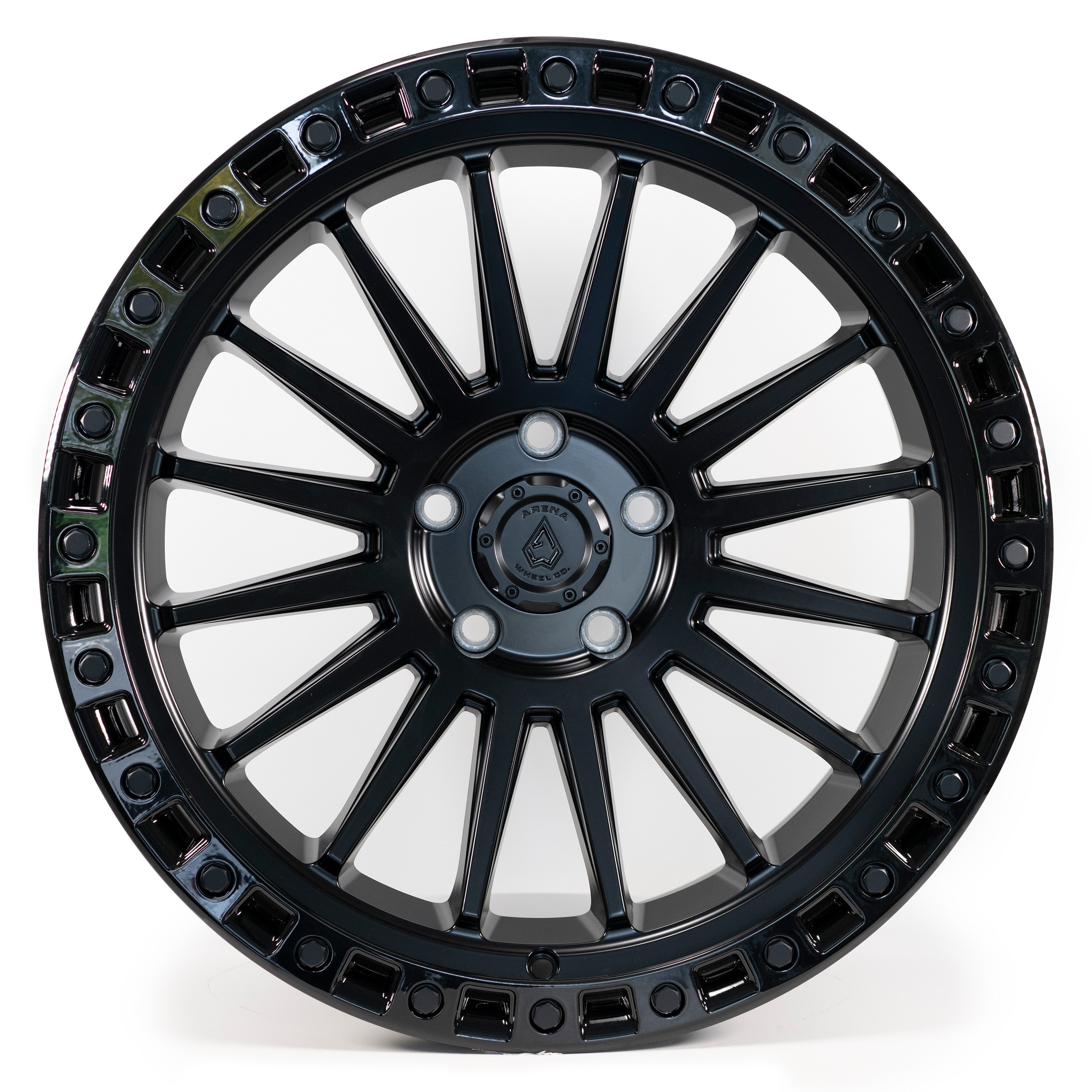 ARENA WHEEL CO® MESA Wheels - Satin Black with Gloss Black Lip Rims