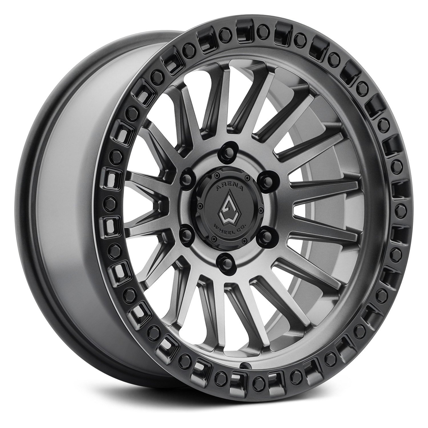 ARENA WHEEL CO® MESA Wheels - Satin Black with Gloss Black Lip Rims ...