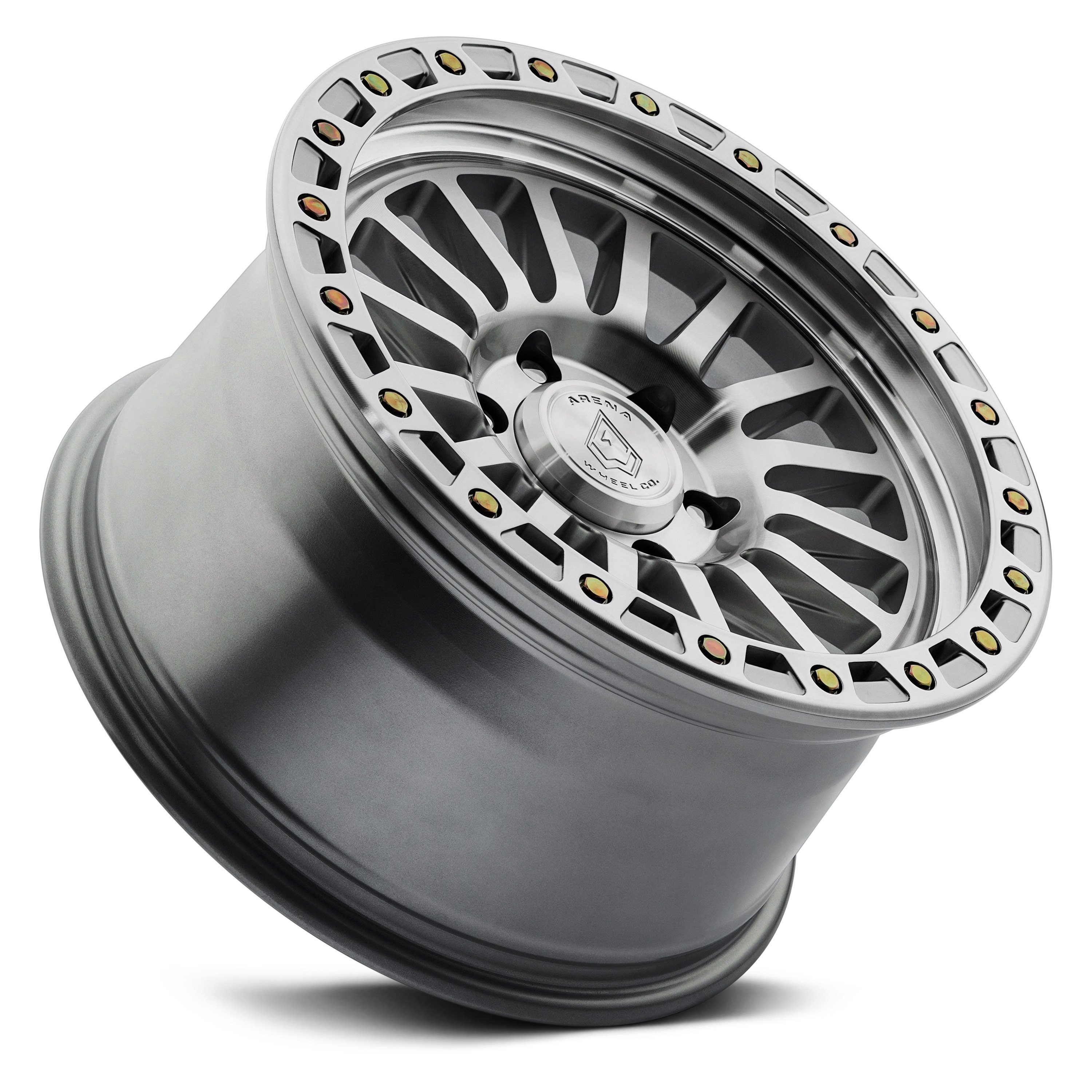 ARENA WHEEL CO® TROPHY Wheels - Gloss Silver with Machined Face Rims