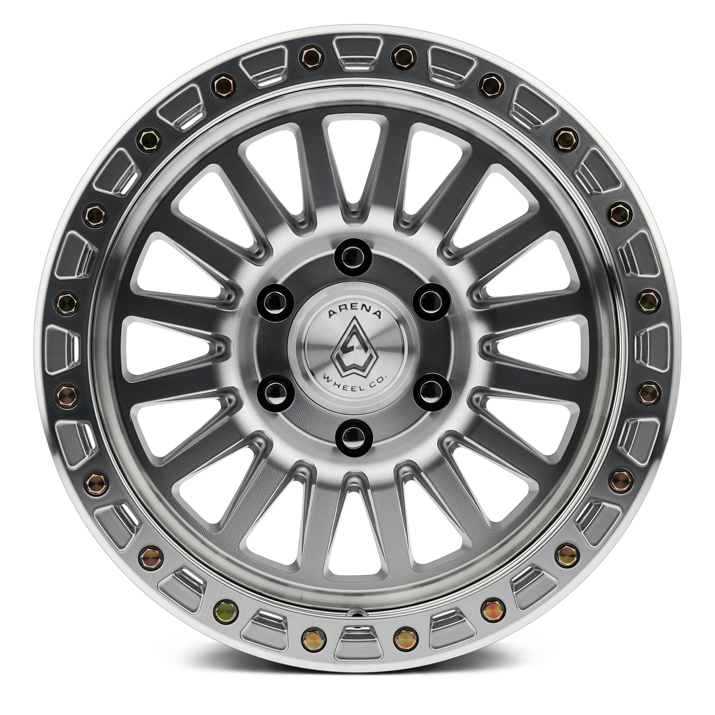 ARENA WHEEL CO® TROPHY Wheels - Gloss Silver with Machined Face Rims