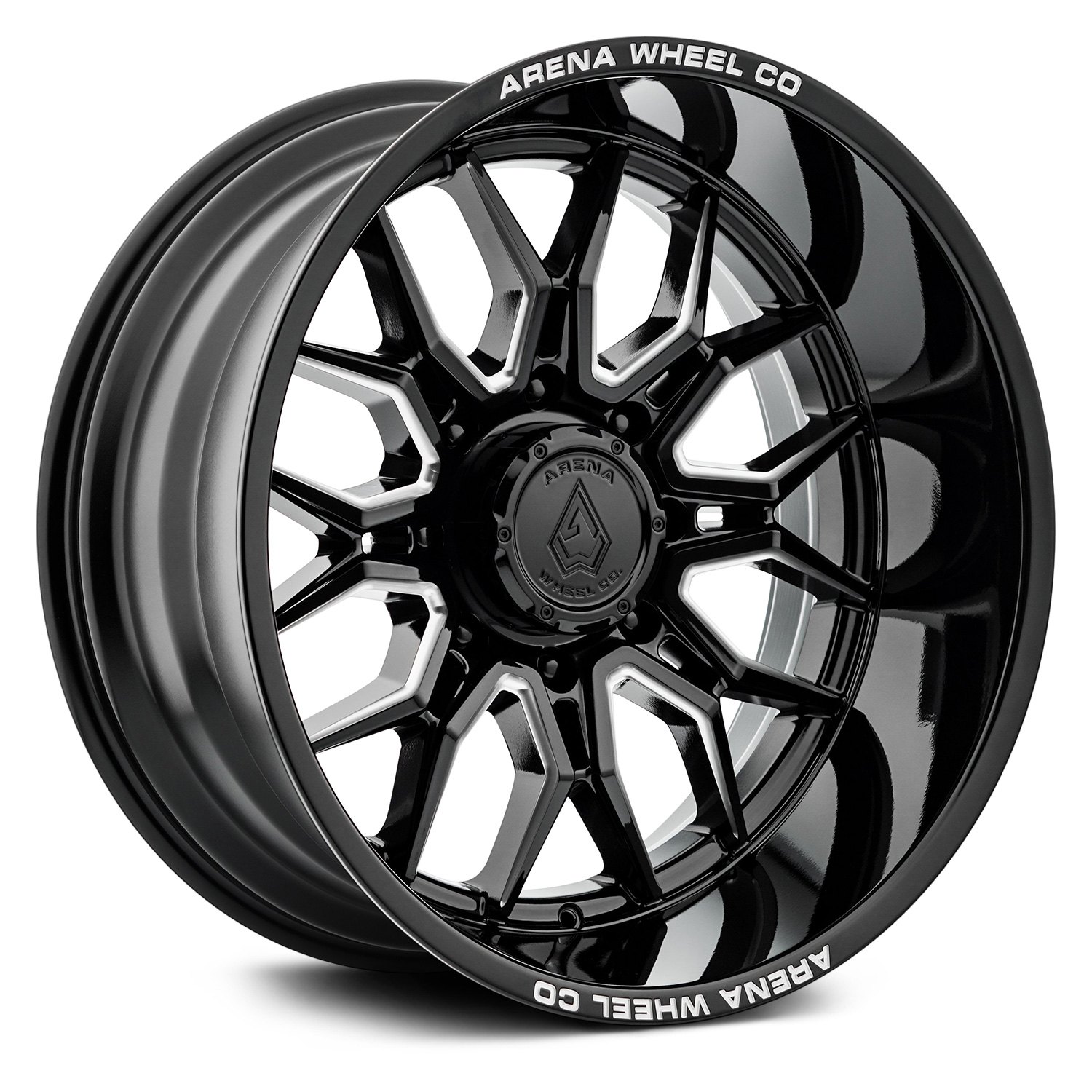 ARENA WHEEL CO® VIOLATOR Wheels - Gloss Black with Milled Accents Rims