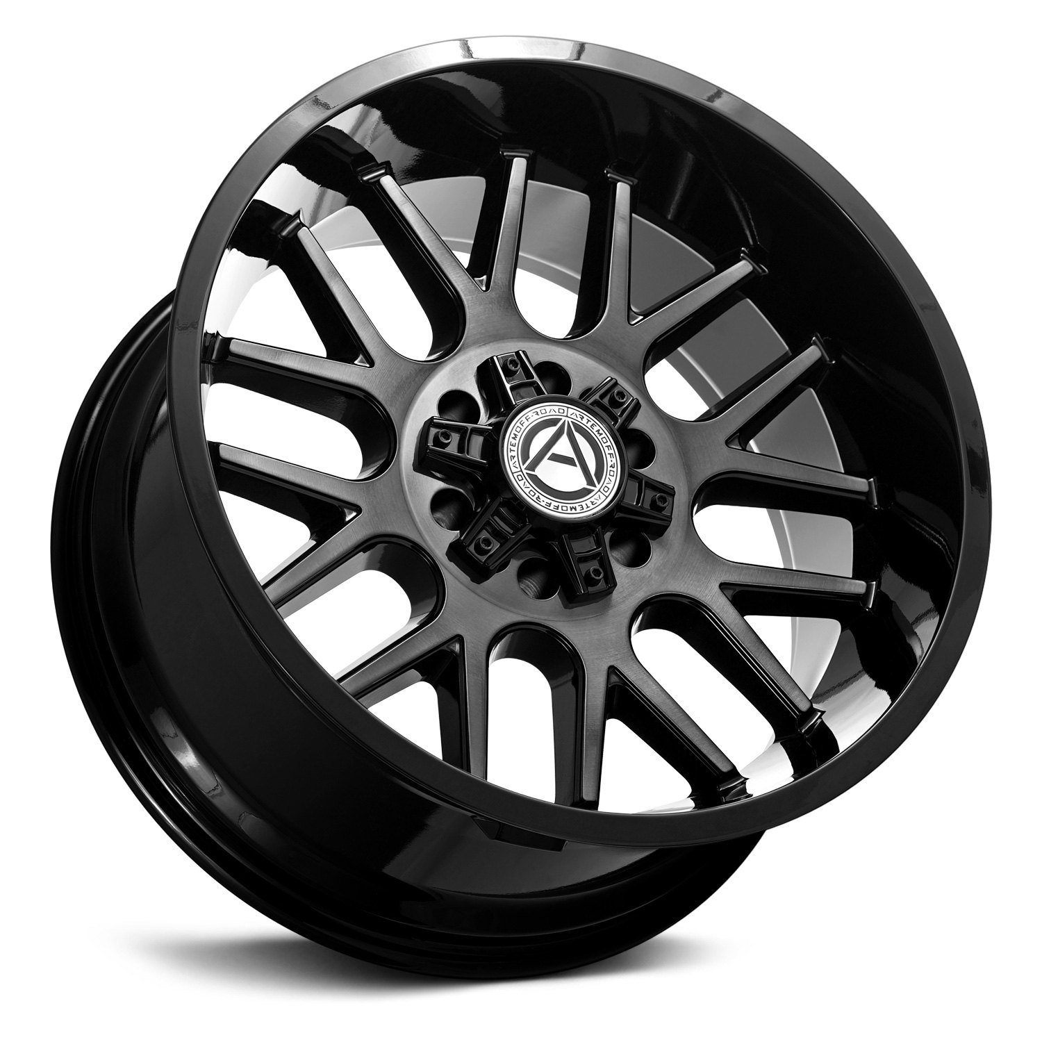 ARTEM OFF-ROAD® BRUTUS Wheels - Black with Tinted Brushed Face Rims