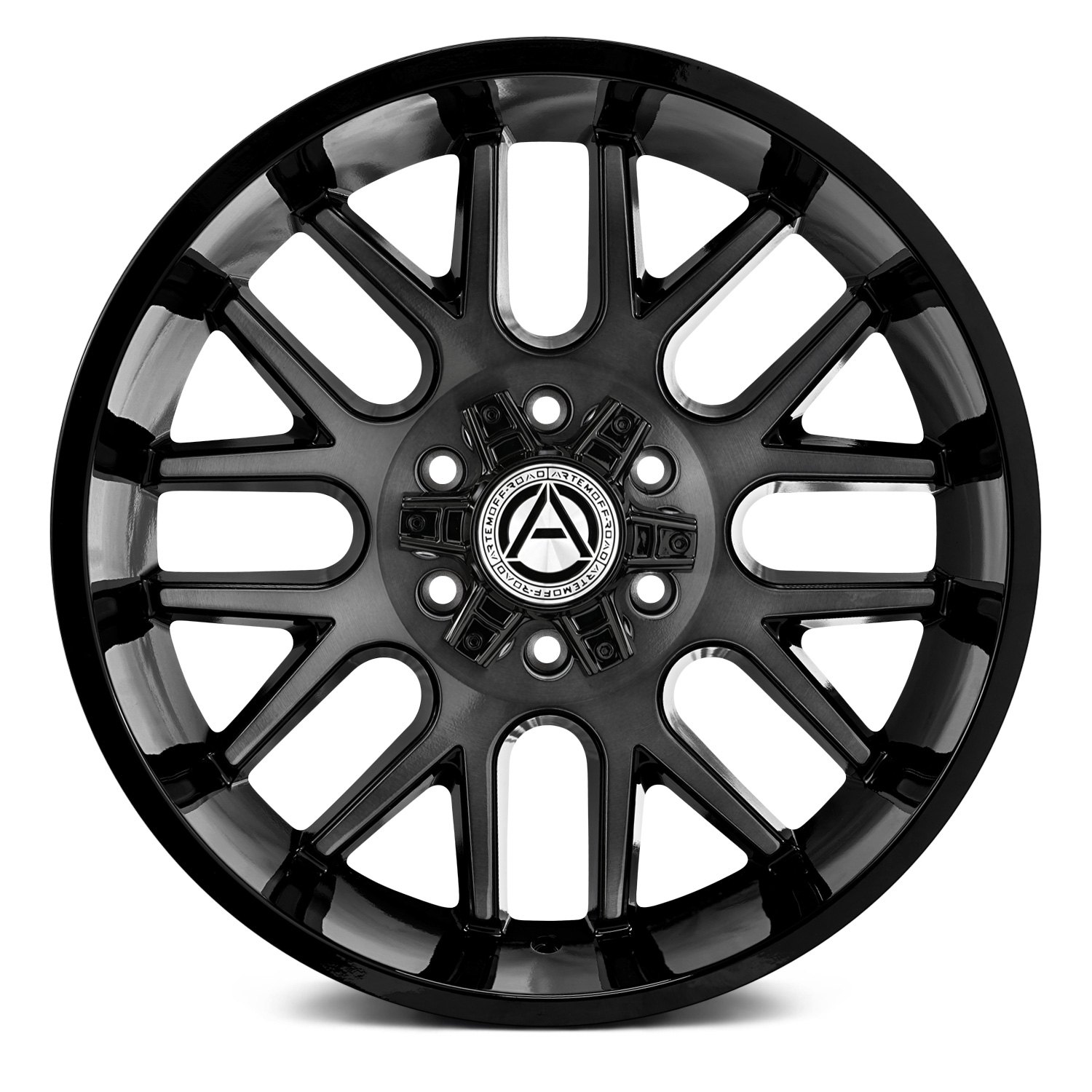 ARTEM OFF-ROAD® BRUTUS Wheels - Black with Tinted Brushed Face Rims