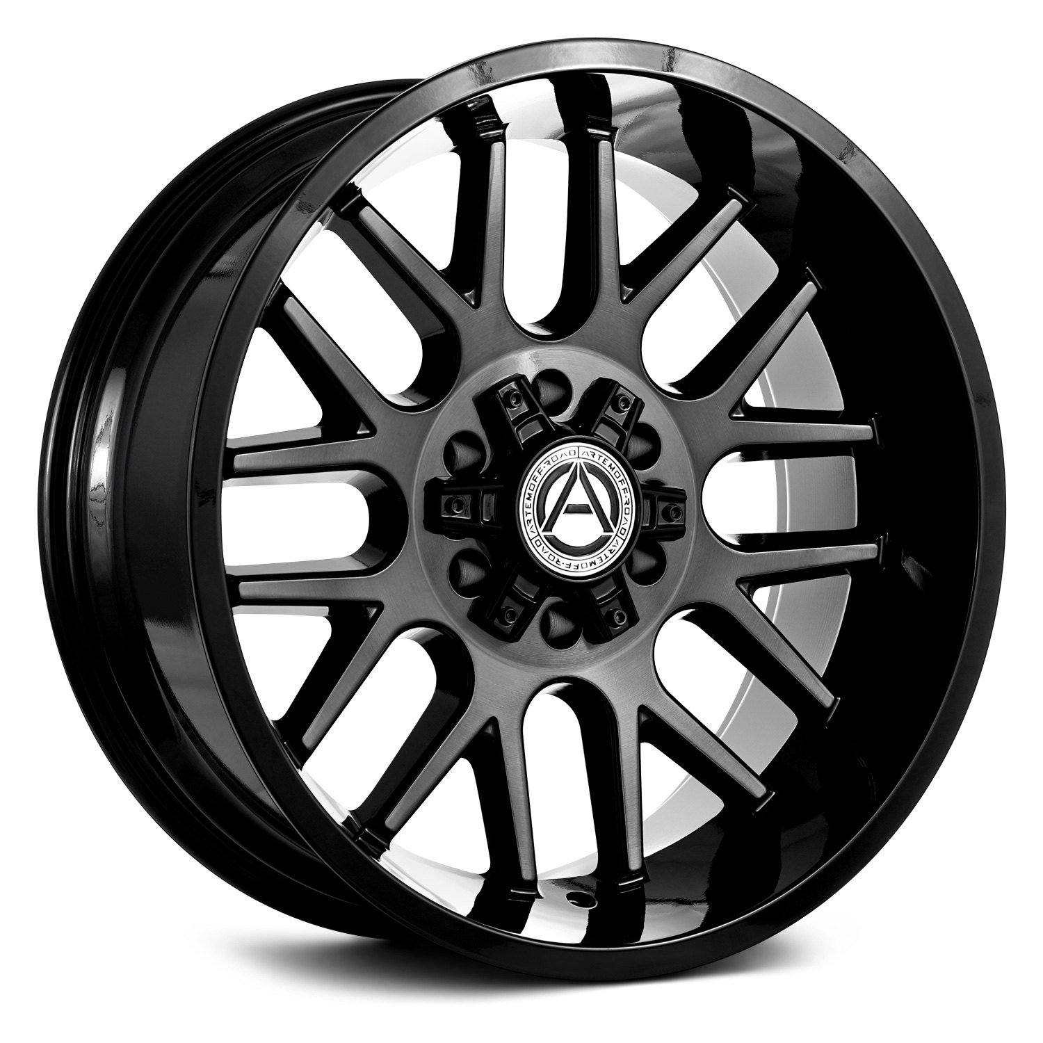 ARTEM OFF-ROAD® BRUTUS Wheels - Black with Tinted Brushed Face Rims