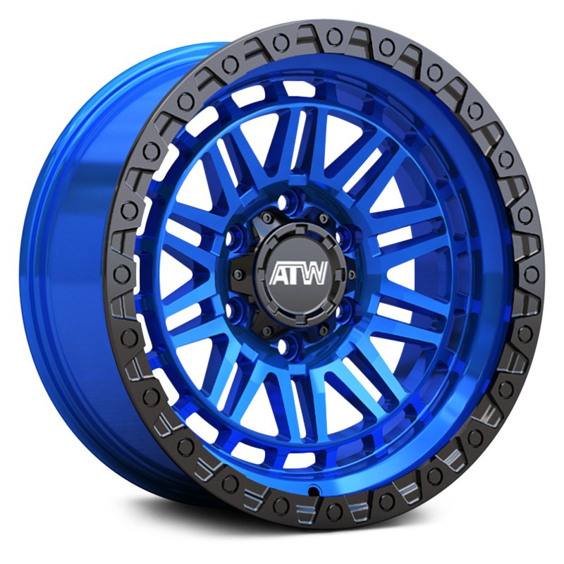 ATW OFF-ROAD® YUKON Wheels - Candy Blue with Black Lip Rims