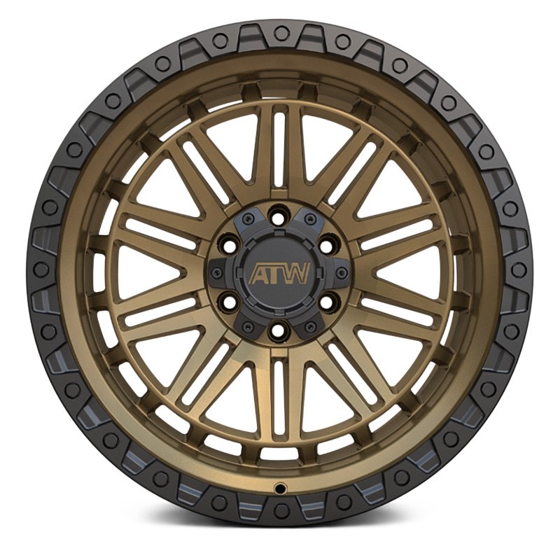 ATW OFF-ROAD® YUKON Wheels - Satin Bronze with Satin Black Lip Rims