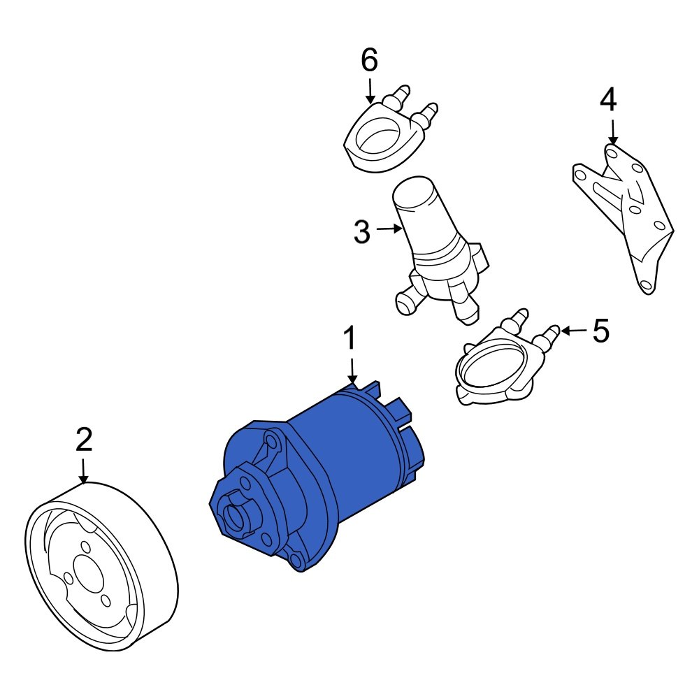 Audi OE 022121011 - Engine Water Pump