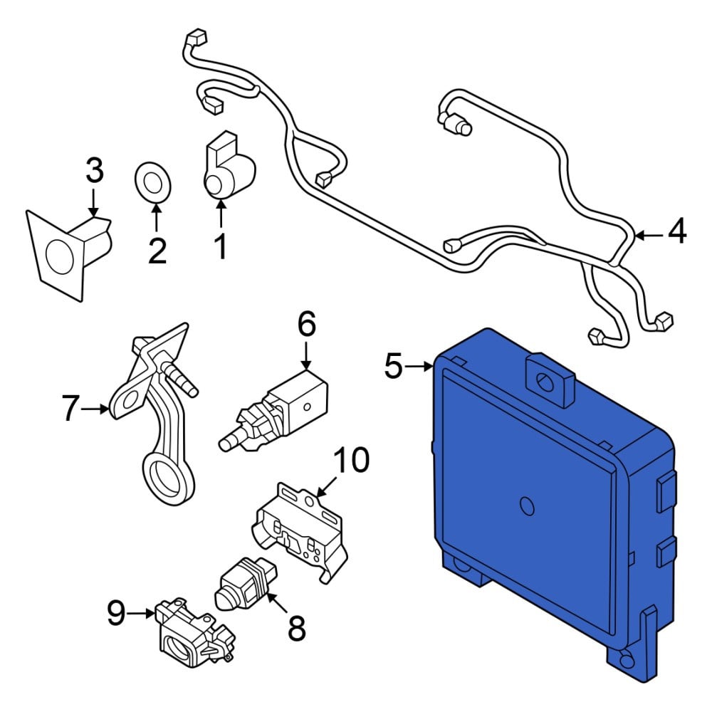 Audi OE 5WA907561 - Front Cruise Control Distance Sensor