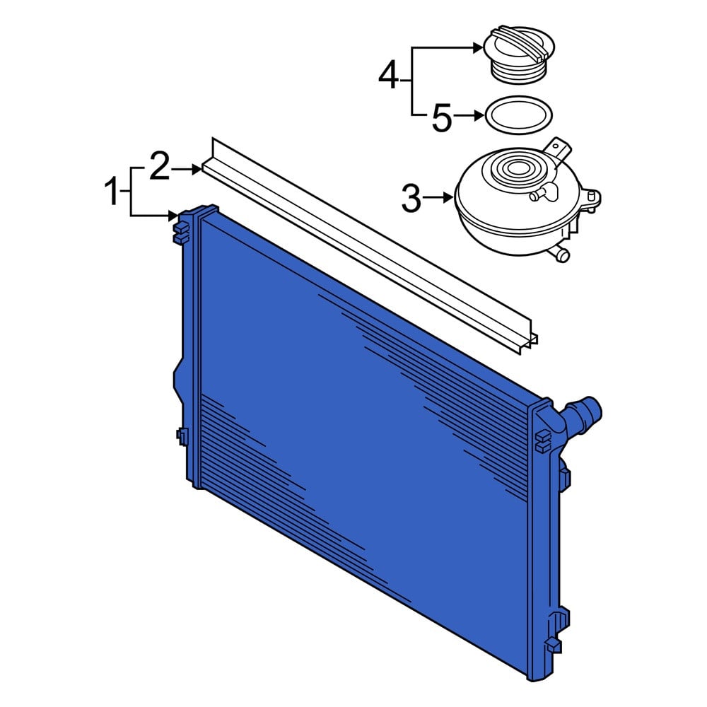 Audi OE 5WA121251H - Radiator