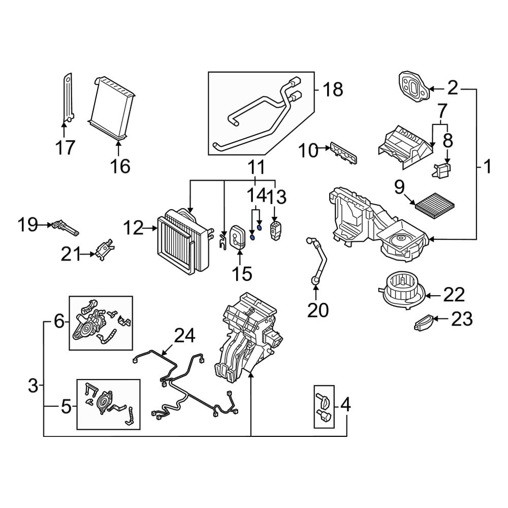 Audi OE 5WA815155A - A/C Expansion Valve Seal Kit