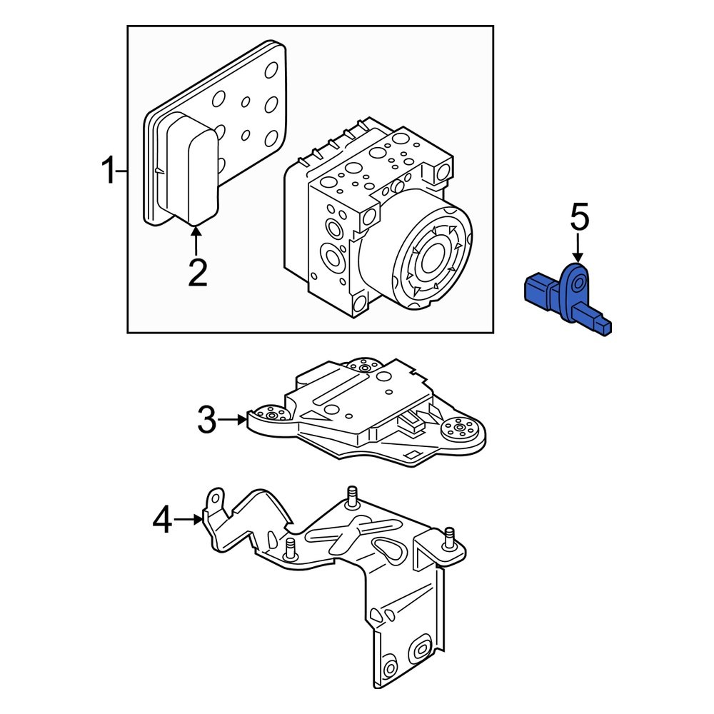 Audi OE WHT003861A - Front Left ABS Wheel Speed Sensor