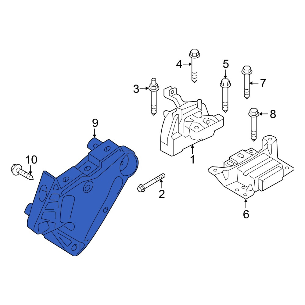 Audi OE 5Q0810811 - Left Engine Mount Bracket
