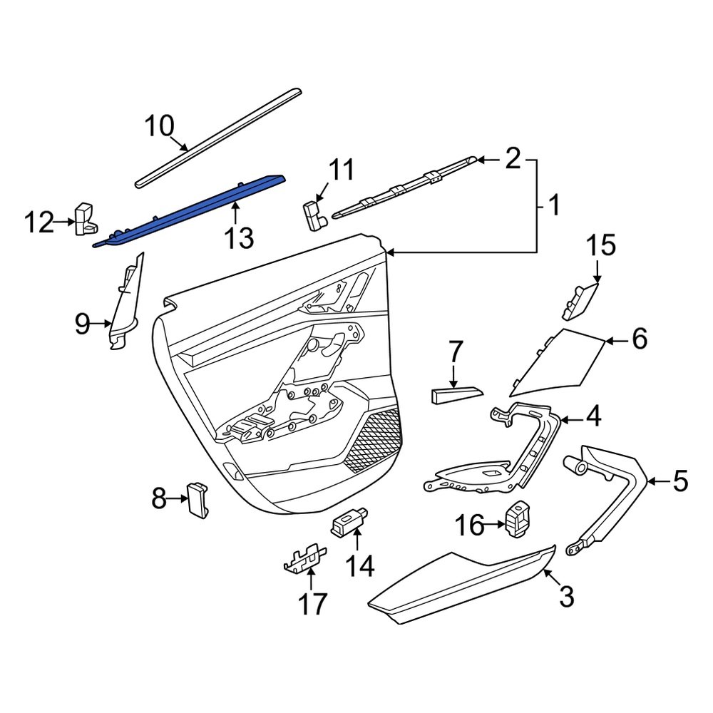 Audi OE 8Y0947186 - Rear Right Courtesy Light