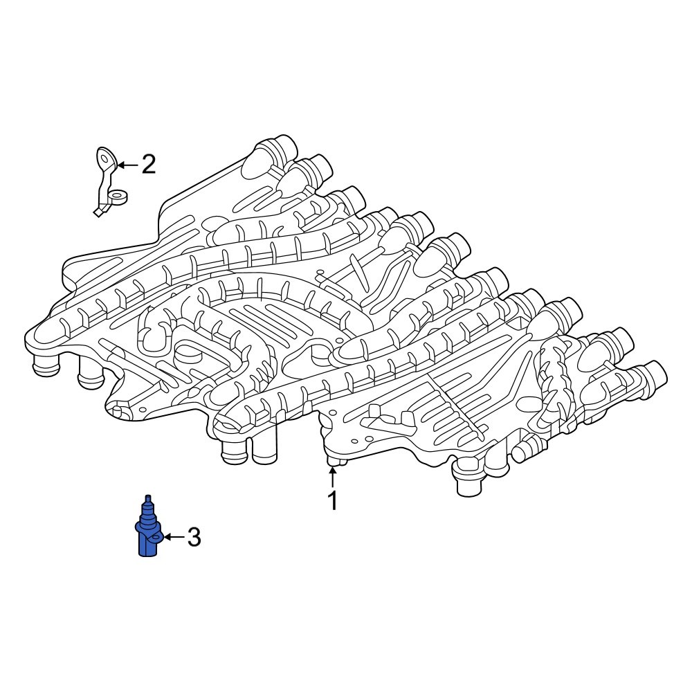 Audi OE 079919525B - Front Engine Coolant Temperature Sensor